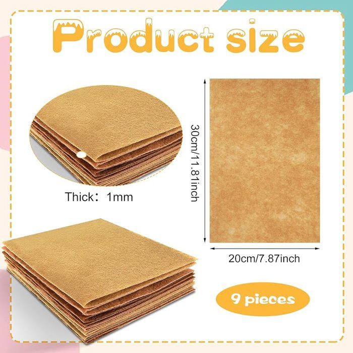 Feutrine Tissu En Feutre 10 Pièces,30 x 20 cm Feuille Feutre,1mm ...
