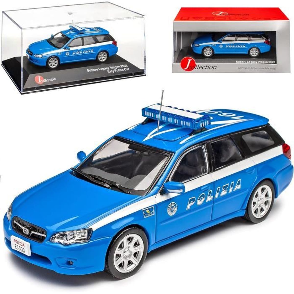 Voiture miniature - J COLLECTION - SUBARU LEGACY WAGON 2003 ITALY ...