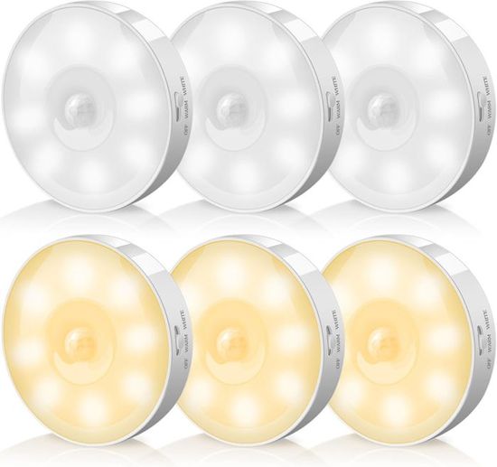 Lampe Detecteur De Mouvement Interieur Rechargeable Usb, Sans Fil ...