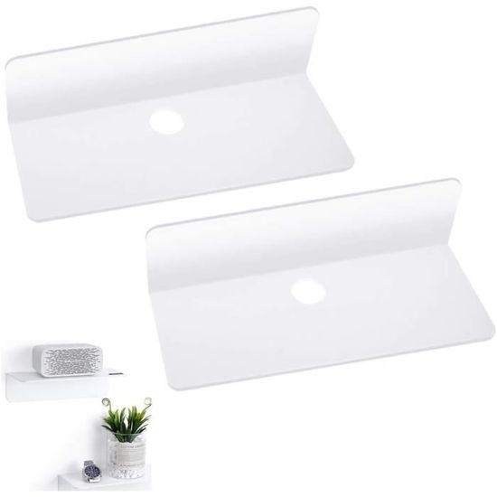 2 PCS Étagères Murales Flottantes Tablettes Flottantes en Acrylique ...