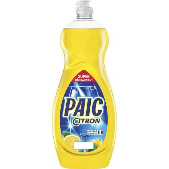 LOT DE 12 - PAIC Citron - Liquide vaisselle super dégraissant citron ...