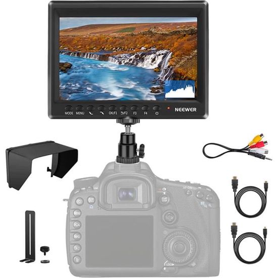 Neewer NW-760 Field Monitor Ultra-thin 7 inches IPS Screen 1080P Full ...