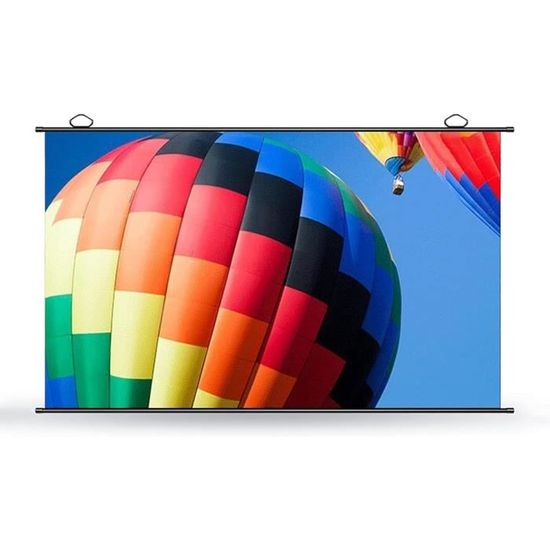 Écran de projecteur,écran de Projection Enroulable Portable HD 4:3-16:9 ...