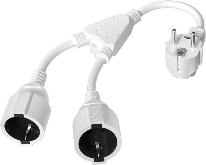 Rallonge Prise avec 2Prises Schuko Multiprise avec Flexible Kable 2 en ...