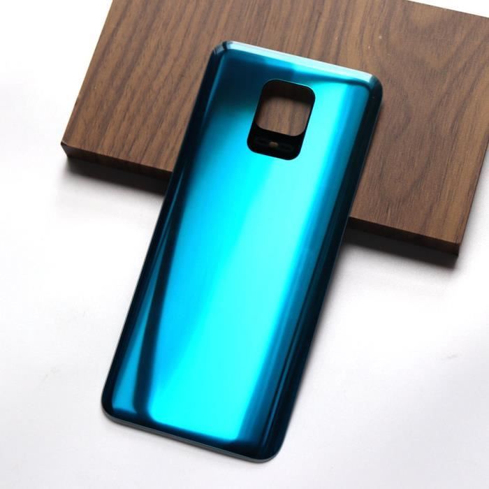 Bleu - verre arrière pour Xiaomi Redmi Note 9 Pro Note 9S, couvercle de ...