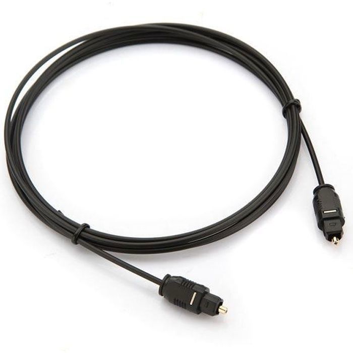 6.5ft 2M numérique Fibre optique audio SPDIF MD DVD Toslink Câble ...