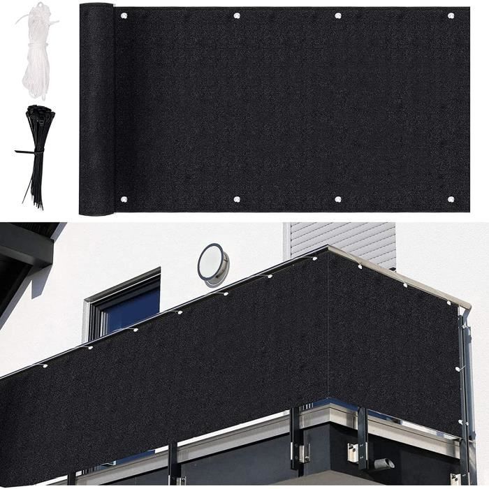 Brise Vue Balcon,220 g-m² HDPE 0.9X 5m Balcon Cache Vue,Cache Vue ...
