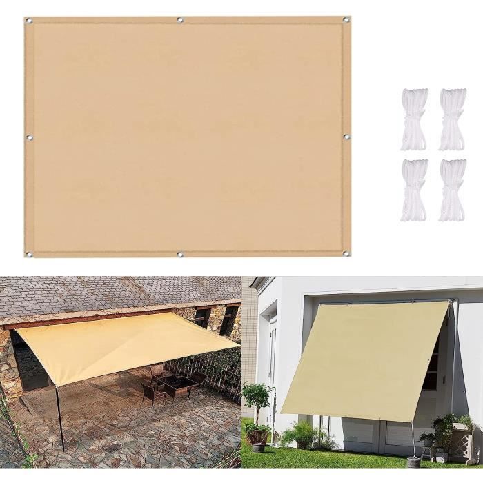 Toile Imperméable 140X240Cm Terrasse Camping Extérieur Brise-Vue Pour ...