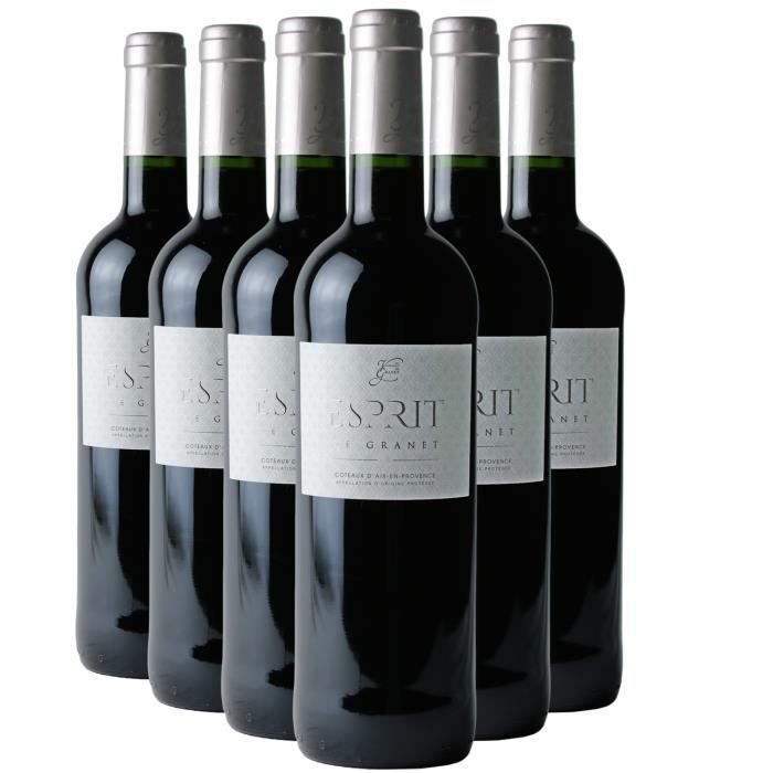 Coteaux d'Aix-en-Provence Cuvée Esprit de Granet Rouge 2021 - Lot de ... Coteaux d'Aix-en-Provence Cuvée Esprit de Granet Rouge 2021 - Lot de ...