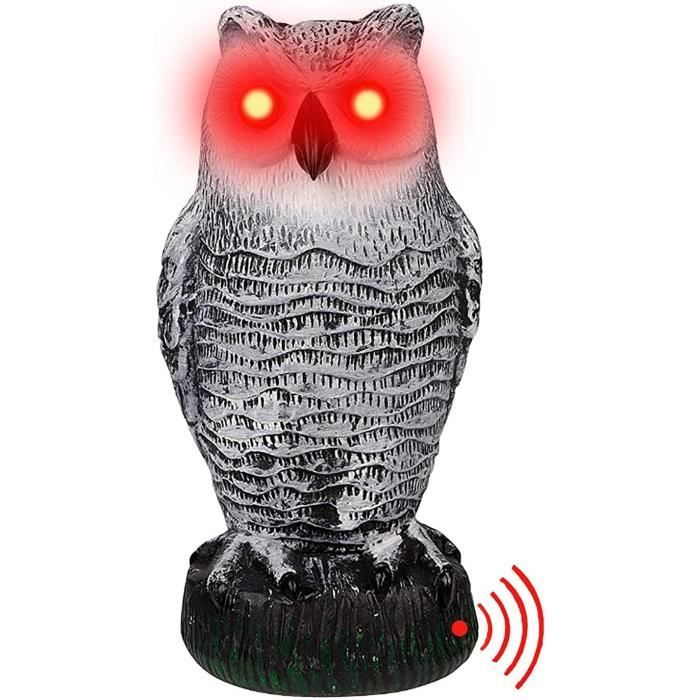 Répulsif Pigeon Effaroucheur d'oiseaux Forme d'Hibou avec Yeux ...