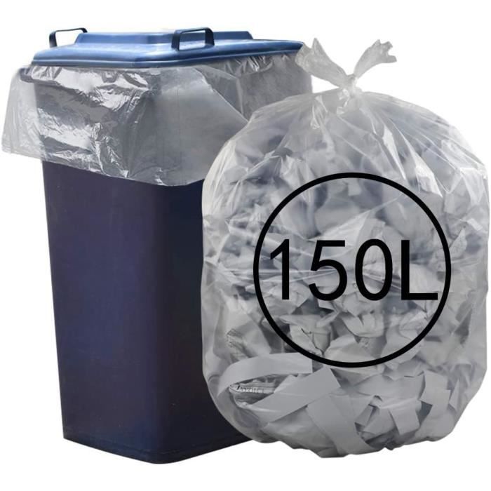 39 Gallon Sacs Poubelle Plastique, 150 Litre de Capacité, 70 Sacs[269 ...