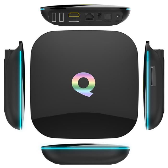 De nouvelles q-box androïde 5.1 télé box 2gb / 16gb 4k smart tv boîte à ...