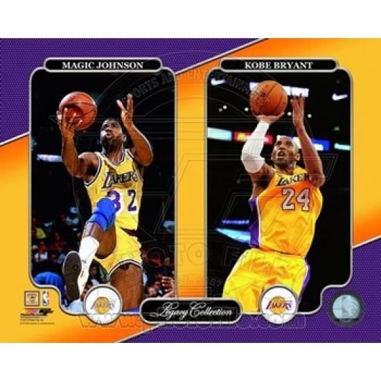 Magic Johnson & Kobe Bryant Legacy Collection Impression d'affiche (27 ...