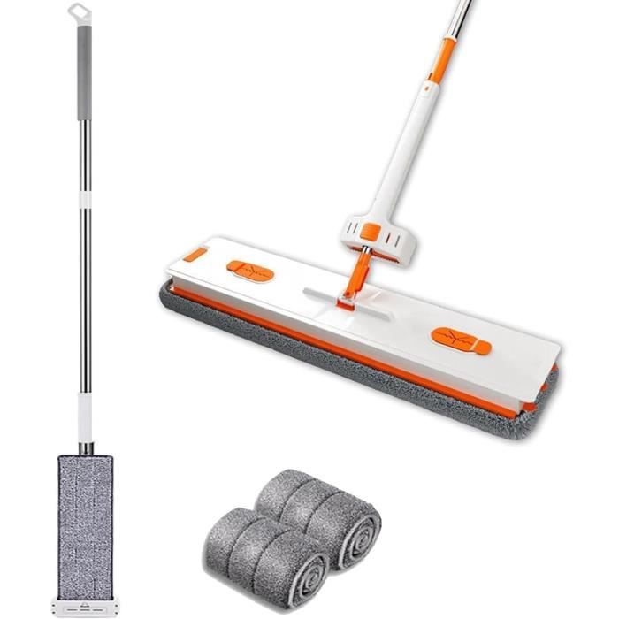 Large Flat Mop,360° Rotation Balai Serpillère Absorbant Grand Balai ...