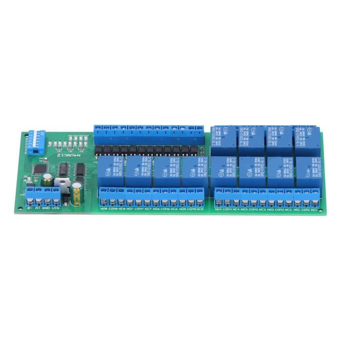 Cikonielf composants électroniques Module de relais RS485 isolé 12 ...
