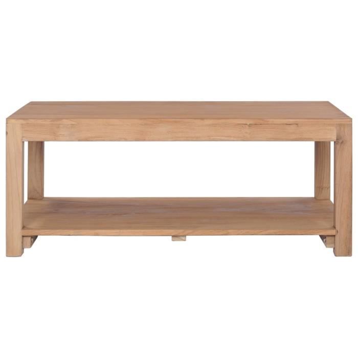 FAR-Table basse 100 x 50 x 40 cm Bois de teck massif-EJL7290578528461 ...