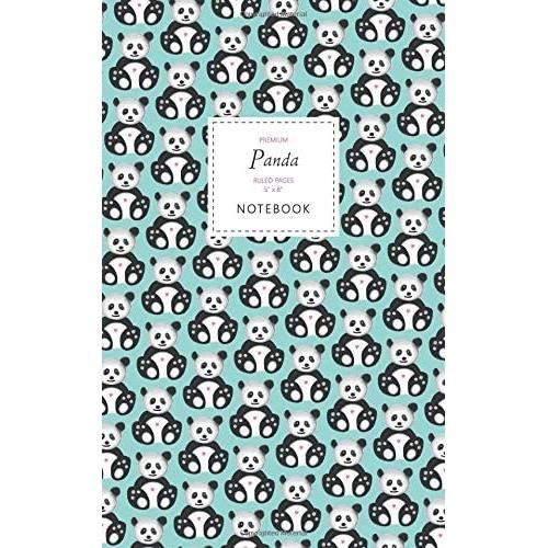 Panda Notebook - Ruled Pages - 5x8 - Premium: (Sky Blue Edition) Fun ...