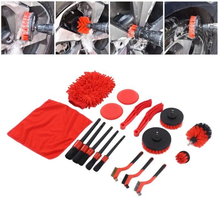 HURRISE Kit d'outils de nettoyage de voiture Kit D'outils de Voiture ...