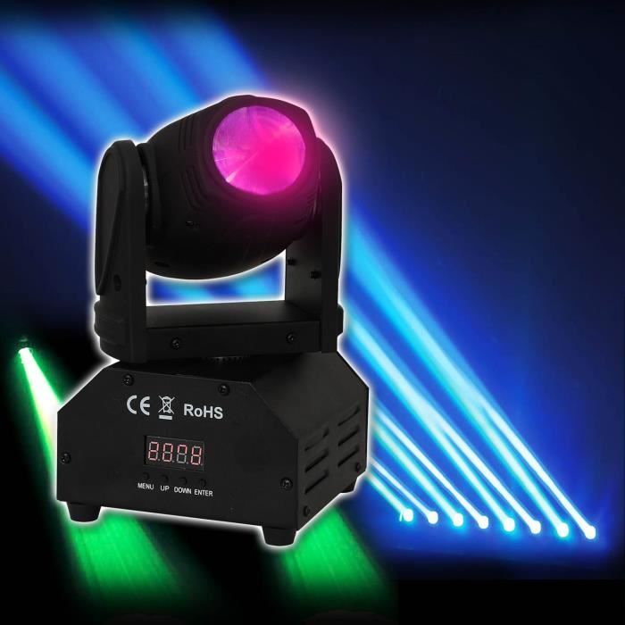 Mini LYRE BEAM LED PROJECTEUR auto, DMX - Cdiscount TV Son Photo