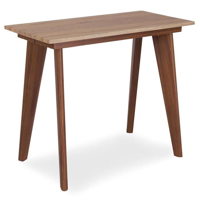 Table Console extensible Flavie Bois Sonoma - Cdiscount Maison