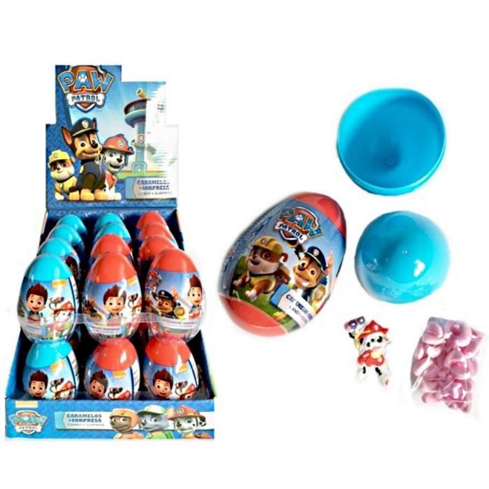 10 OEUF SURPRISE PAT PATROUILLE PAW PATROL BONBON ET SURPRISE JOUET ...