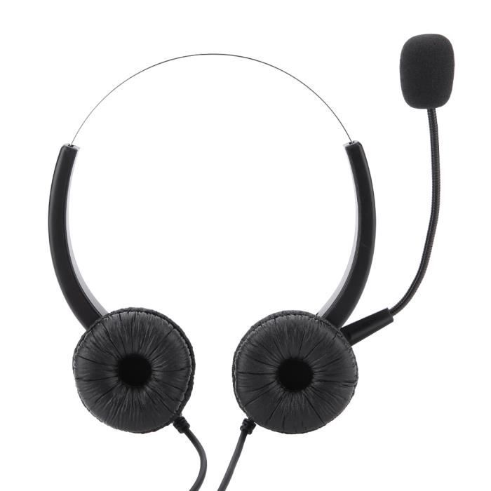 Casque pour téléphone Crystal RJ9 Call Center Headset QIILU - Réduction ...