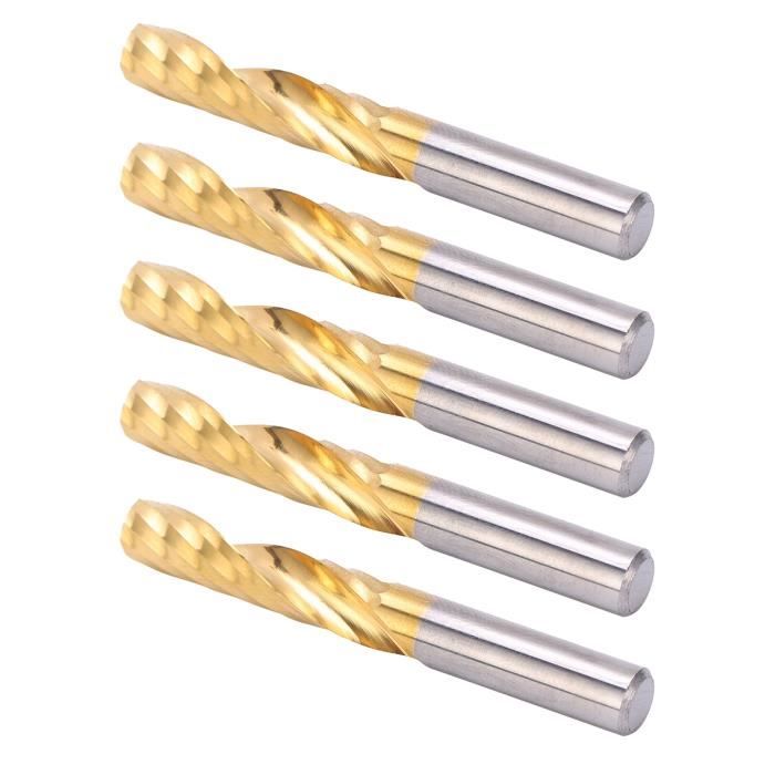 Tbest CNC End Mill, CNC End Mill Set Milling Cutter High Speed Steel ...