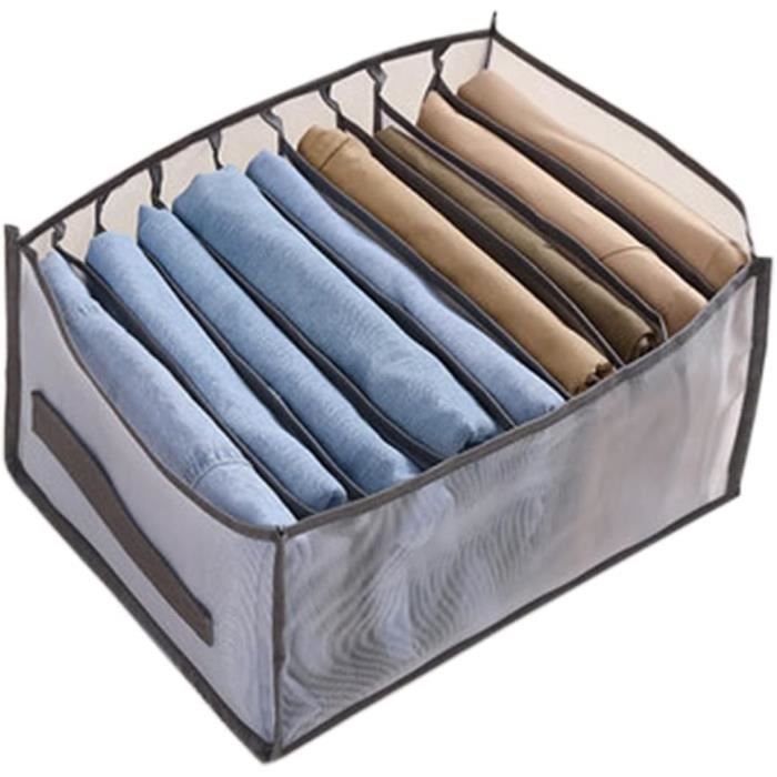 44x28x22cm (Grand 9 Cellules pour Pull) Organisateur Pliable Tissu ...