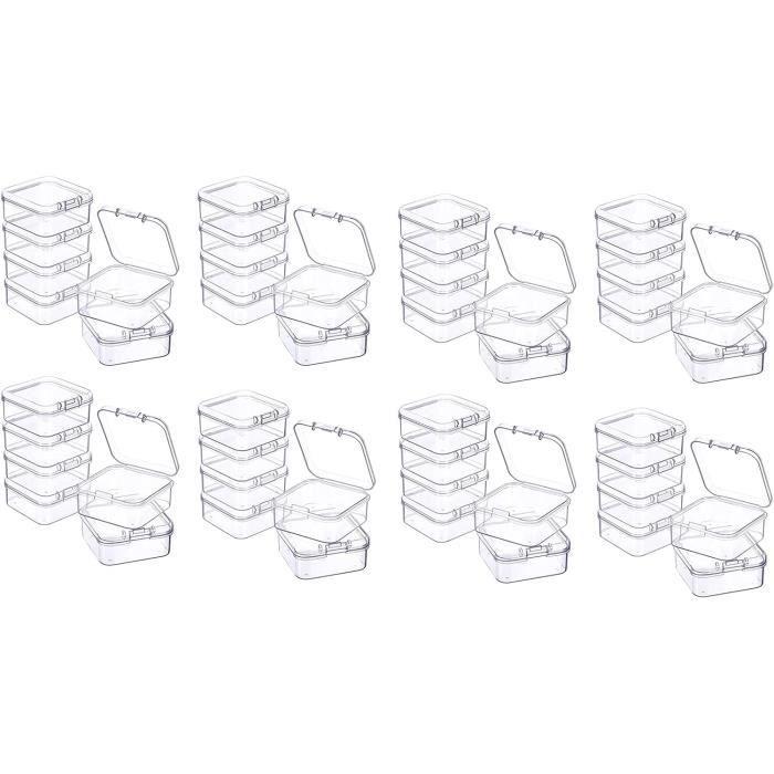 Mini Boîte De Rangement Transparente En Plastique De 48 Pièces Pour La ...