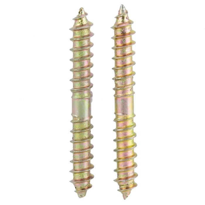 Vis À Cheville Vis À Double Extrémité, 10Pcs 6 * 50Mm Goujon Vis ...
