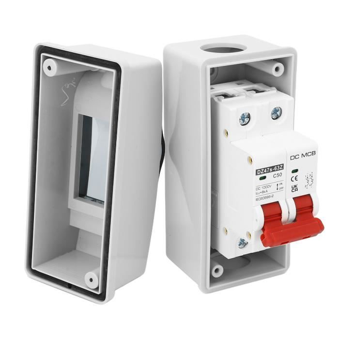 Disjoncteur DC Disjoncteur CC, capacité de Rupture 6000A Pa66 Boîtier étanche DC Sectionneur ...