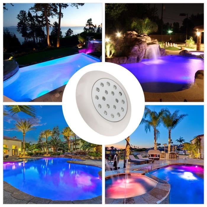 Lampe de piscine LED RGB HURRISE - Économique et facile à installer ...