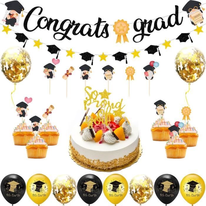 Graduation Decoration Kit Décorations Fête Remise Des Diplômes Ballon ...