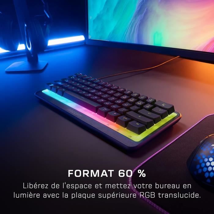Magma Mini Clavier Gaming Rgb 60 5 Zones DÉclairage Programmables