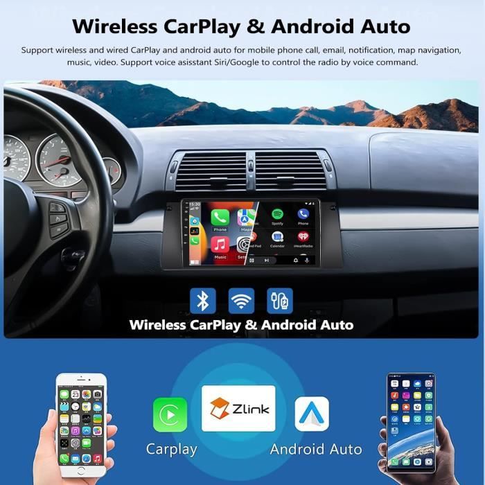 Android 11 Autoradio Pour Bmw 5 E39 E53 M5 X5 1996-2007 Avec Carplay ...