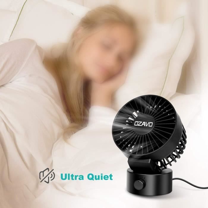 Ventilateur Usb Silencieux Mini Fan Ventilateur Pc Portable Avec Deux
