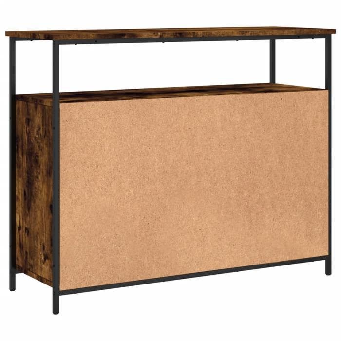 Placard salle à manger - BEST-HOME - Buffet - Chêne fumé - 100x35x80cm ...