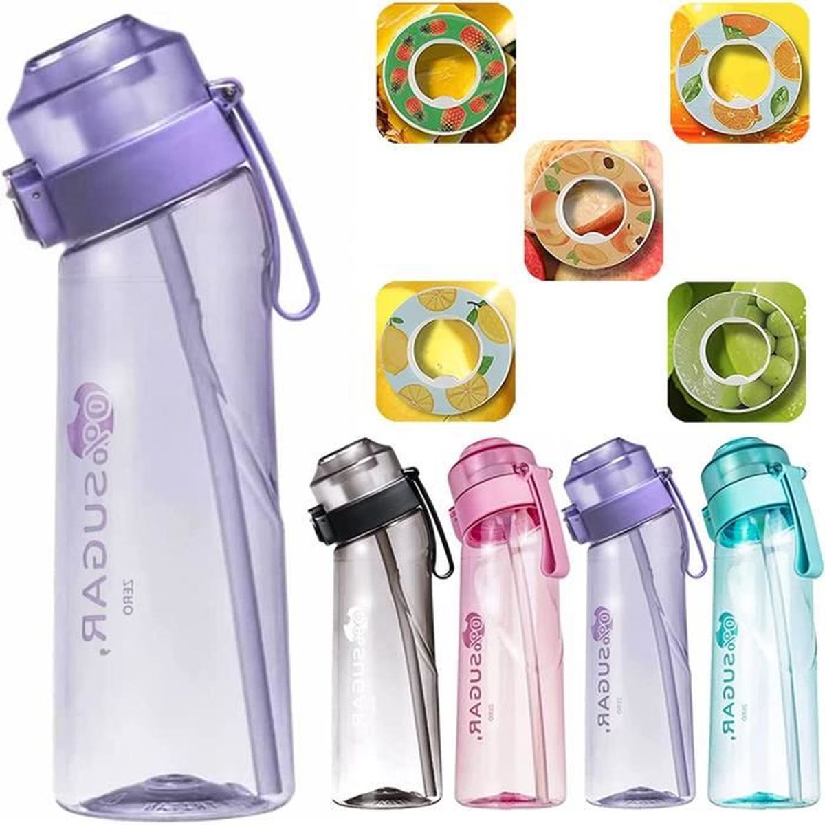 Air-Up Gourde Pods Saveur Bouteille, 650ml +5 Dosettes de Saveur ...