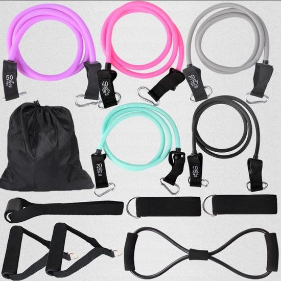 Élastiques de résistance - Fitness - 12 pièces - 150LBS - Équipement de ...
