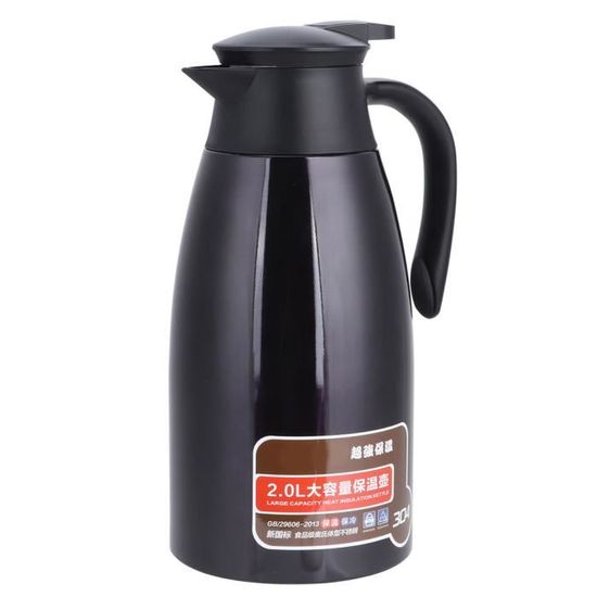 TMISHION Cruche isolée 2L En Acier Inoxydable Double Paroi Isolée ...
