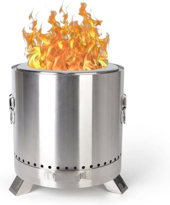 BPT Brasero d'extérieur en acier inoxydable - Brasero portable pour ...