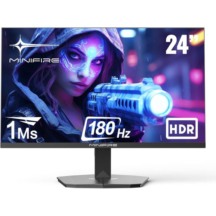 24 Inch Gaming Pc Screen,180Hz,1Ms,Adaptivesync,Ips Monitor,110% Srgb ...
