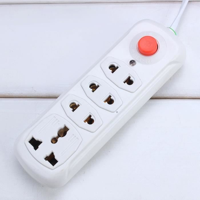 Multiprise américaine 4 voies, convertisseur de prise universel, 250V 10a, Extension de bande de ...