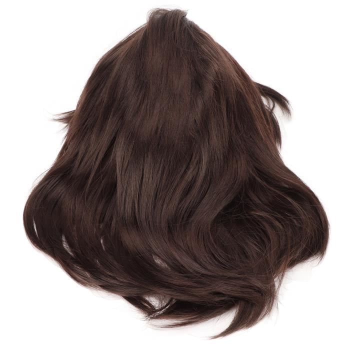 Atyhao Perruque Homme Perruque Courte pour Homme, Perruque Marron ...