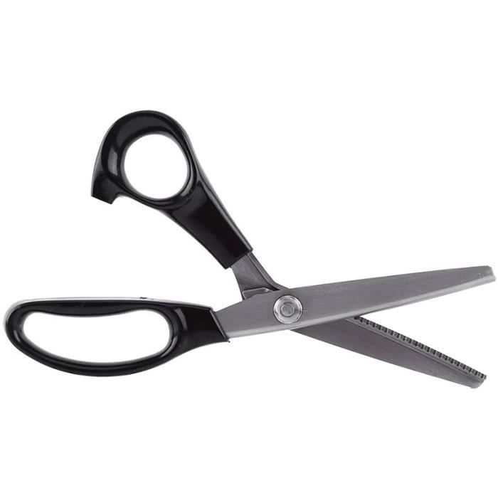 Ciseaux zig zag à bords triangulaires en acier inoxydable Ciseaux crantés pour fabrication de ...