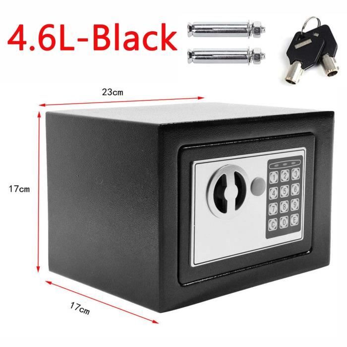 Coffre-fort électronique Mini coffre-fort à code PIN numérique avec clé ...