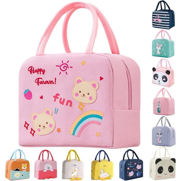 Sac À Lunch, Boîte À Lunch Isolée En Carton Mignon, Sac Réfrigéré Réutilisable Pour Le Déjeuner ...
