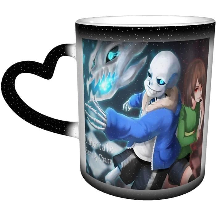 Tasse à café Undertale Sans et Papyrus Tasse à chaleur sensible magique ...