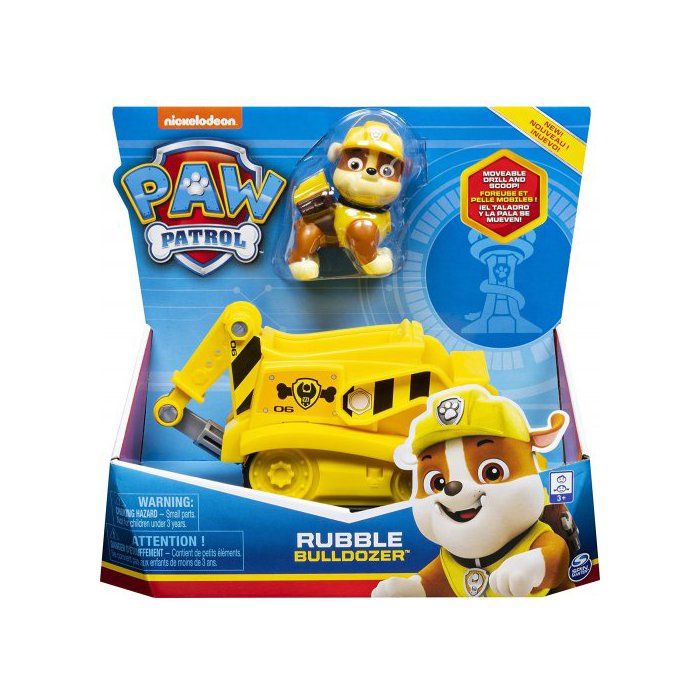 Pat Patrouille : Ruben Avec Son Bulldozer Jaune - Figurine Et Vehicule ... Pat Patrouille : Ruben Avec Son Bulldozer Jaune - Figurine Et Vehicule ...