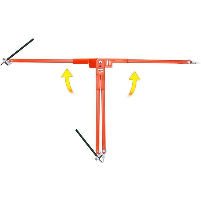 COMPAS Boussole de menuisier portable pour travail du bois (40 x 150 cm ...
